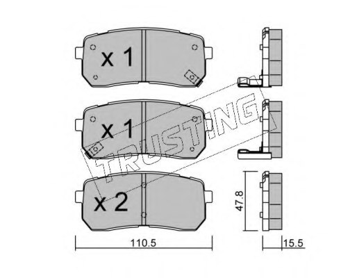 583024HA00,HYUNDAI 58302-4HA00 Brake Pad Set, disc brake for HYUNDAI