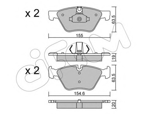 34116775310,BMW 34 11 6 775 310 Brake Pad Set, disc brake for BMW