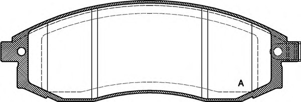 MR527550,MITSUBISHI MR 527550 Brake Pad Set, disc brake for MITSUBISHI