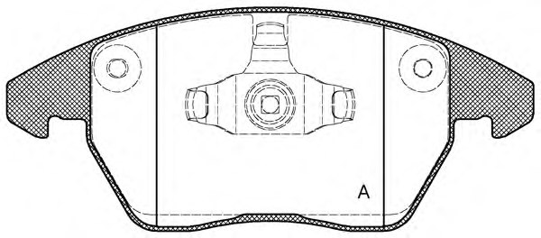 5C0698151,VW 5C0698151 Brake Pad Set, disc brake for VW