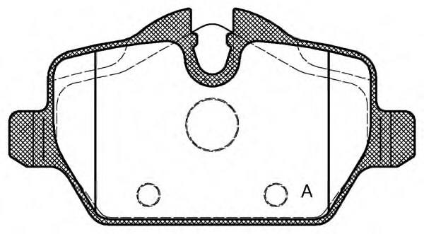 34219808172,MINI 34219808172 Brake Pad Set, disc brake for MINI