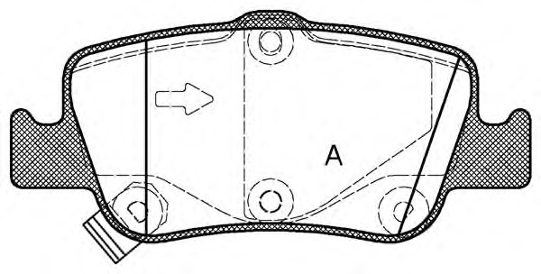 0446602190,TOYOT 04466-02190 Brake Pad Set, disc brake for TOYOT
