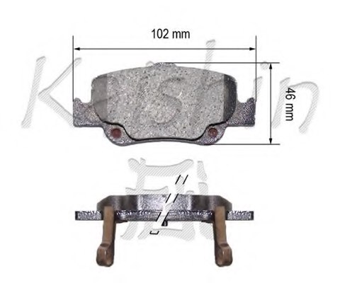 0446602190,TOYOT 04466-02190 Brake Pad Set, disc brake for TOYOT