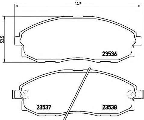 581014FA00,HYUNDAI 58101-4FA00 Brake Pad Set, disc brake for HYUNDAI