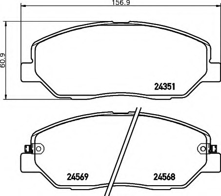 581012WA00,HYUNDAI 58101-2WA00 Brake Pad Set, disc brake for HYUNDAI