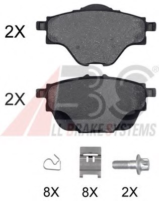 1609000980,PEUGE 1609000980 Brake Pad Set, disc brake for PEUGE
