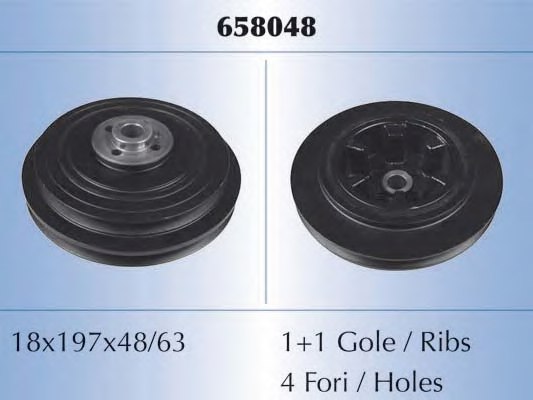 074105251J,VW 074 105 251 J Belt Pulley, crankshaft for VW