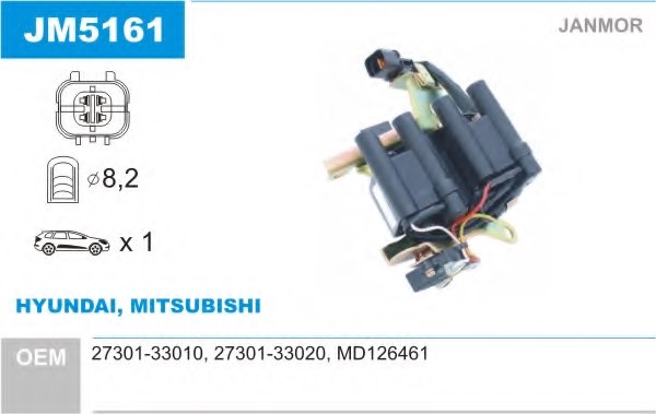 2730133010,HYUNDAI 27301-33010 Ignition Coil for HYUNDAI
