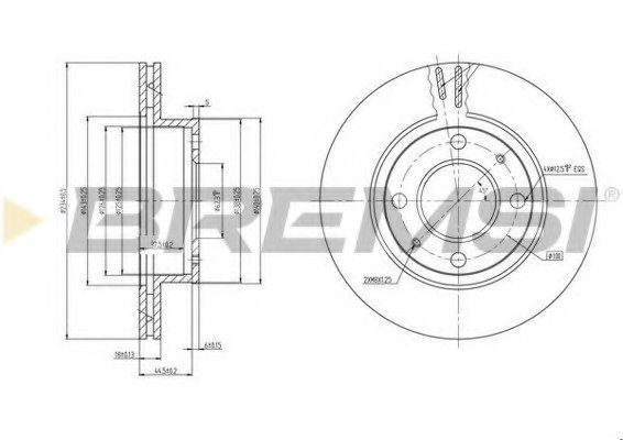 5171202550,HYUNDAI 51712-02550 Brake Disc for HYUNDAI