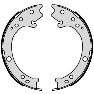 43053S9AE52,HONDA 43053-S9A-E52 Brake Shoe Set, parking brake for HONDA