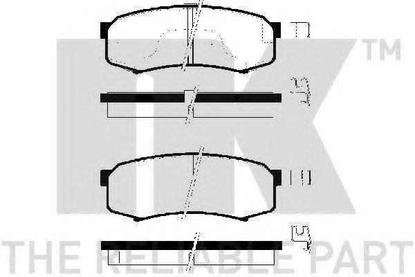 0446660140,TOYOT 0446660140 Brake Pad Set, disc brake for TOYOT