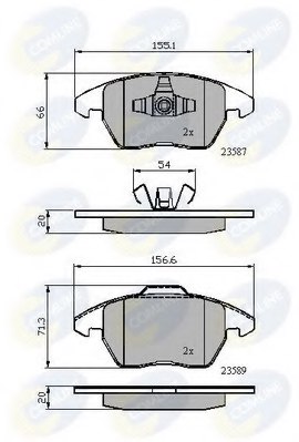 5C0698151,VW 5C0698151 Brake Pad Set, disc brake for VW