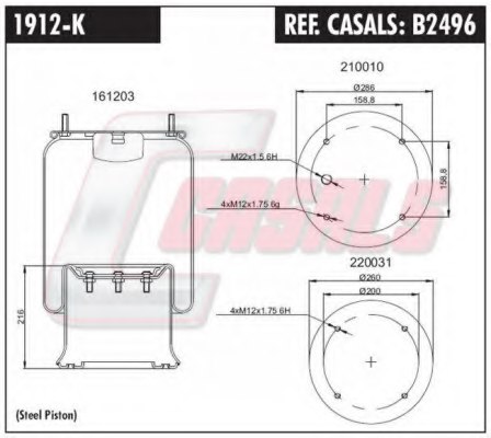 3229001300,SAF 3229001300 Boot, air suspension for SAF