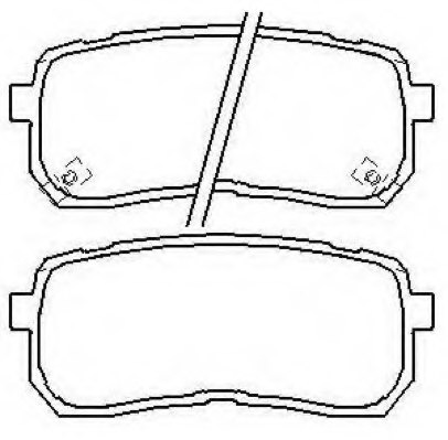 583024HA50,HYUNDAI 58302-4HA50 Brake Pad Set, disc brake for HYUNDAI