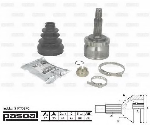 495002E500,HYUNDAI 49500-2E500 Joint Kit, drive shaft for HYUNDAI