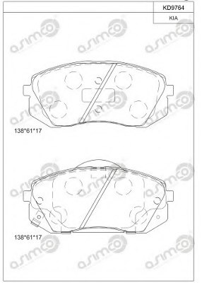 581012SA51,OEM 581012SA51 Brake Pad for OEM