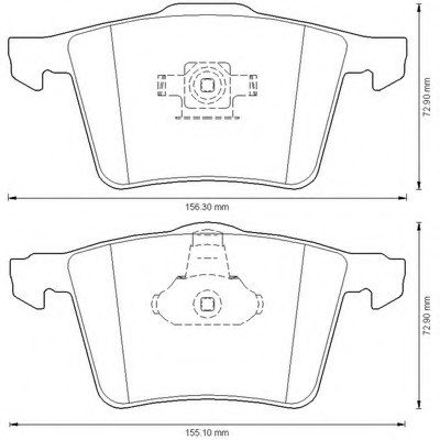 1368558,FORD 1368558 Brake Pad Set, disc brake for FORD