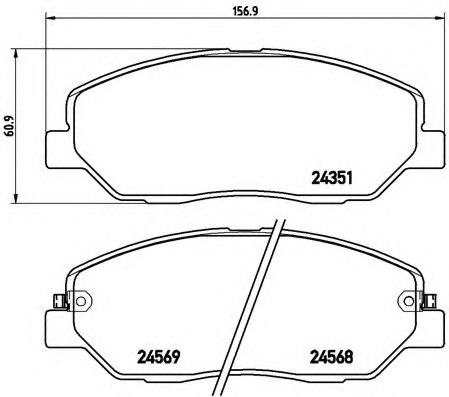 581012BA10,HYUNDAI 58101-2BA10 Brake Pad Set, disc brake for HYUNDAI