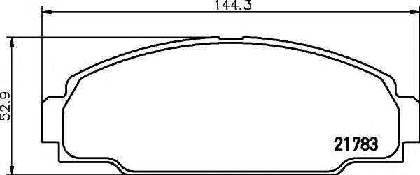 0446525070,HINO 04465-25070 Brake Pad Set, disc brake for HINO