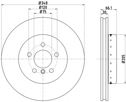 34116775277,BMW 34116775277 Brake Disc for BMW
