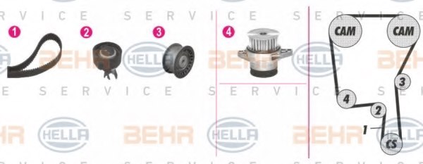 036121005,VW 036121005 Water Pump for VW