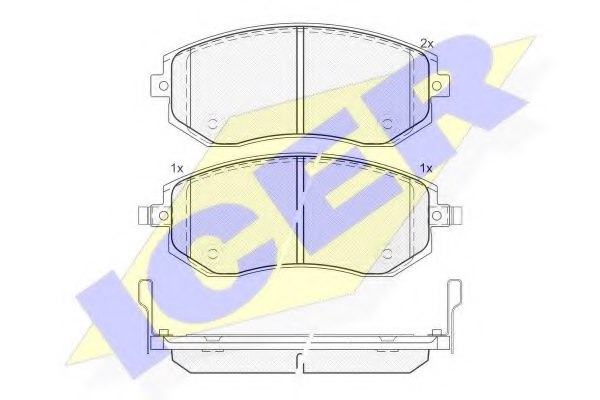 D9297880,FMSI D929-7880 Brake Pad Set, disc brake for FMSI