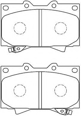0446560250,TOYOT 04465-60250 Brake Pad Set, disc brake for TOYOT