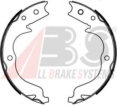 4800A001,MITSUBISHI 4800A001 Brake Shoe Set, parking brake for MITSUBISHI