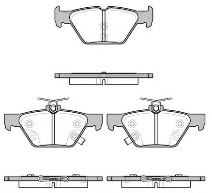 26696AL000,SUBAR 26696AL000 Brake Pad Set, disc brake for SUBAR