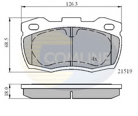 RTC5574,SANTANA RTC5574 Brake Pad Set, disc brake for SANTANA