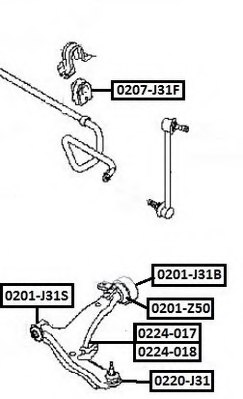 545009W200,NISSA 54500 9W200 Control Arm-/Trailing Arm Bush for NISSA