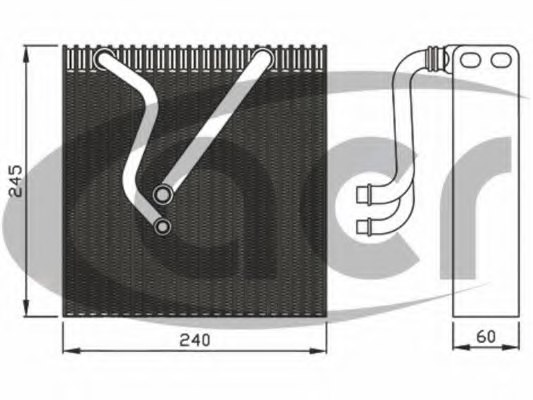 1K1820103E,VW 1K1820103E Evaporator, air conditioning for VW