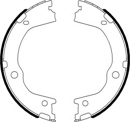 583052PA00,KIA 58305-2PA00 Brake Shoe Set, parking brake for KIA