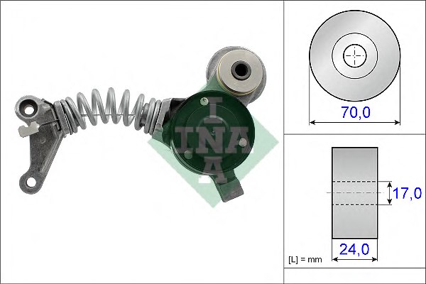 06C903133C,AUDI 06C 903 133 C Belt Tensioner, v-ribbed belt for AUDI
