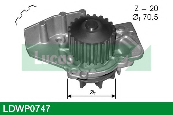 1201C4,PEUGE 1201-C4 Water Pump for PEUGE