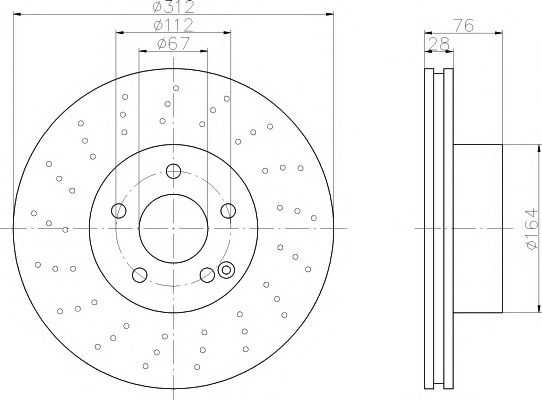 A220421091264,MERCE A220421091264 Brake Disc for MERCE