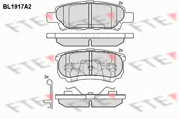 4605A558,MITSUBISHI 4605A558 Brake Pad Set, disc brake for MITSUBISHI