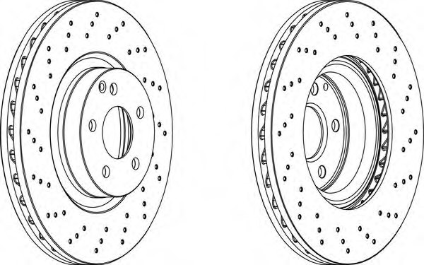 2214210612,MERCE 221 421 06 12 Brake Disc for MERCE