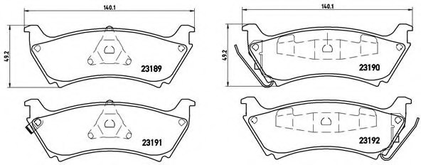 1634200420,MERCE 163 420 04 20 Brake Pad Set, disc brake for MERCE
