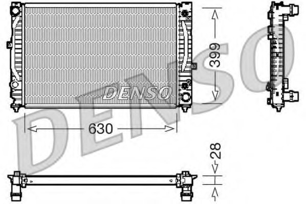 4Z7121251B,AUDI 4Z7121251B Radiator, engine cooling for AUDI