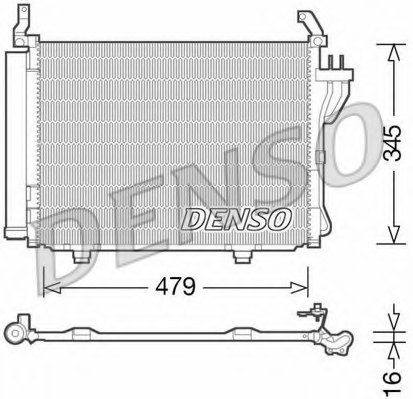 976060X000,HYUNDAI 976060X000 Condenser, air conditioning for HYUNDAI