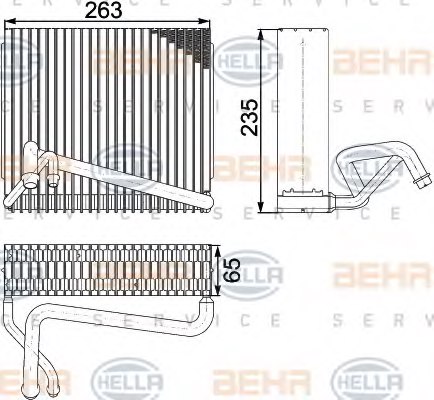 0018309758,MERCE 001 830 97 58 Evaporator, air conditioning for MERCE