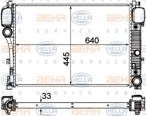 2215003103,MERCE 2215003103 Radiator, engine cooling for MERCE