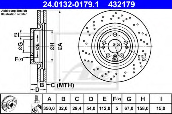1664211012,MERCE 1664211012 Brake Disc for MERCE