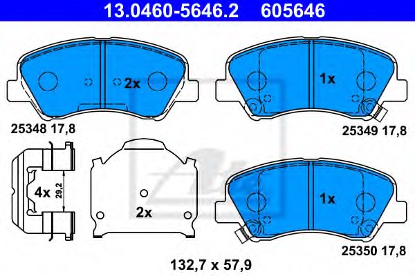 581011WA05,KIA 581011WA05 Brake Pad Set, disc brake for KIA