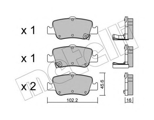 0446602181,TOYOT 04466-02181 Brake Pad Set, disc brake for TOYOT
