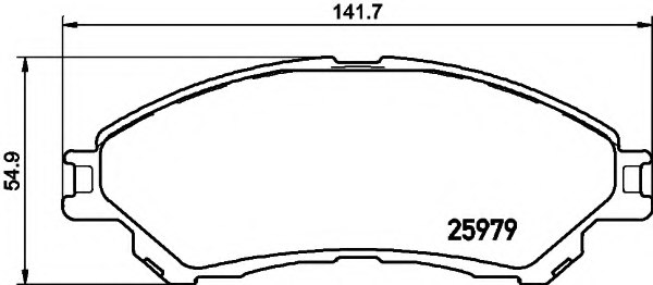 5581061M50,SUZUK 55810-61M50 Brake Pad Set, disc brake for SUZUK