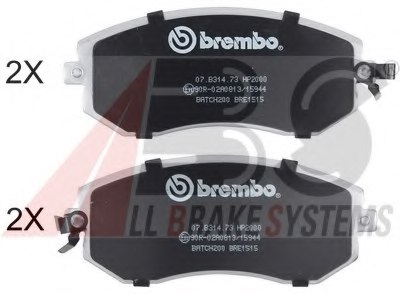 26296FE080,SUBAR 26296-FE080 Brake Pad Set, disc brake for SUBAR