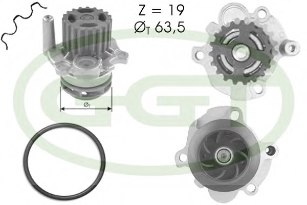 038121011C,VW 038121011C Water Pump for VW