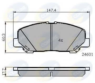 0446528520,TOYOT 04465-28520 Brake Pad Set, disc brake for TOYOT